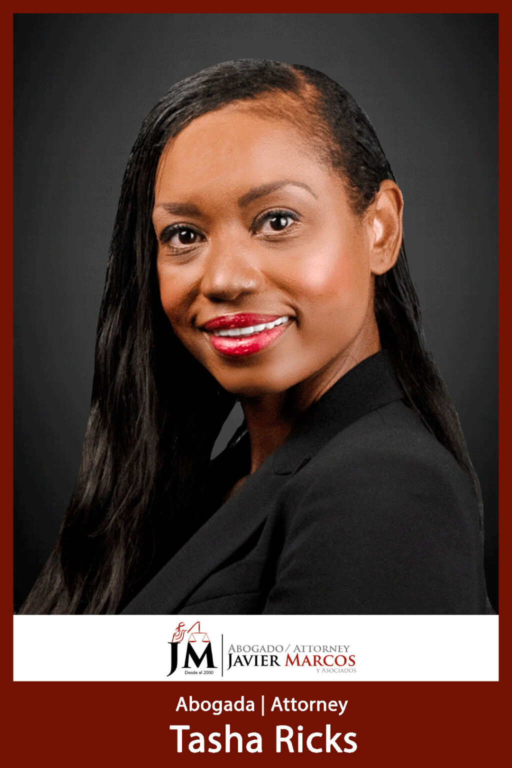 Abogada Attorney Tasha Ricks - Abogado Javier Marcos
